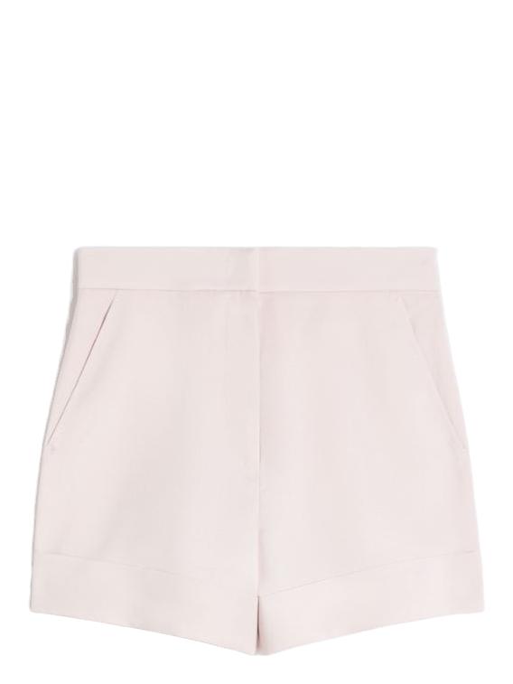 MAX MARA Wool, Mohair, and Silk Canvas Shorts